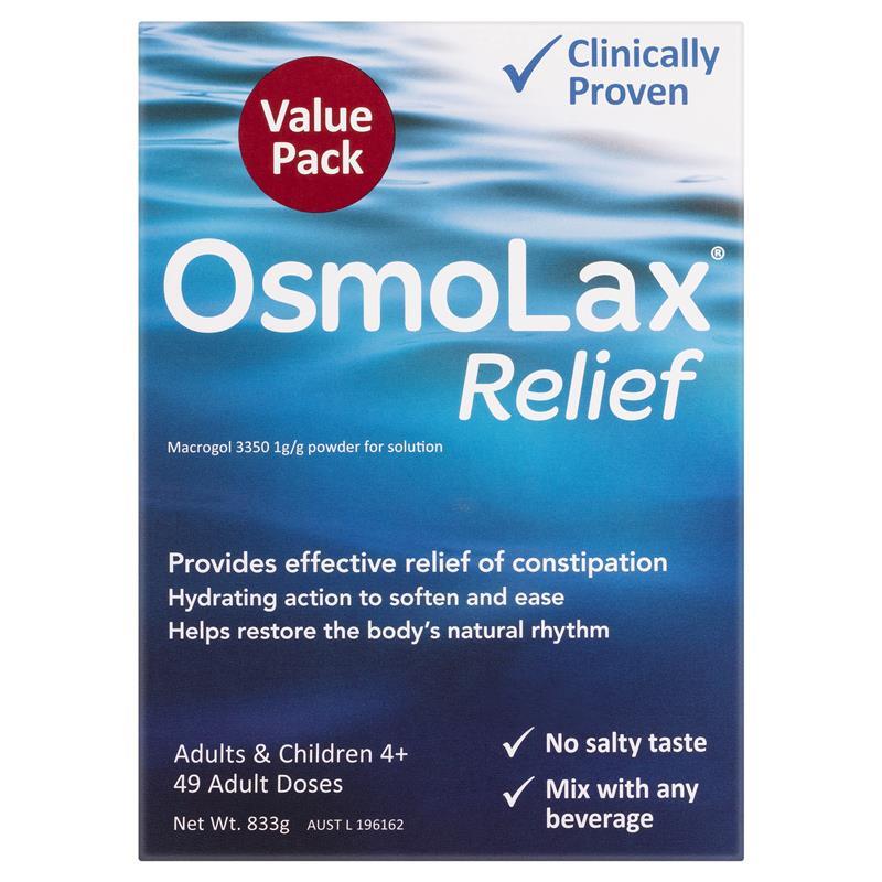 OsmoLax Relief Laxative Powder 49 Dose 833g - – STELLAR PHARMACY